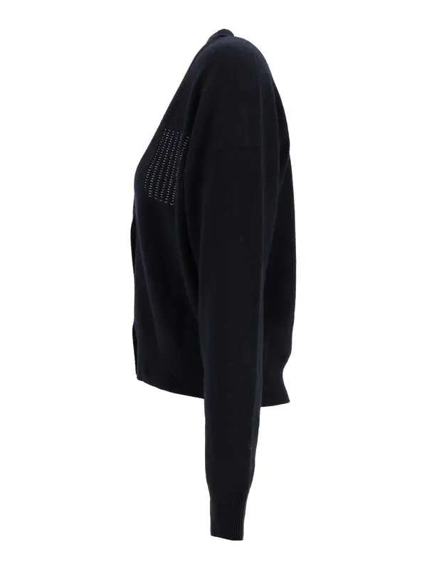 Peserico Button-front Long-sleeve Knit Top
