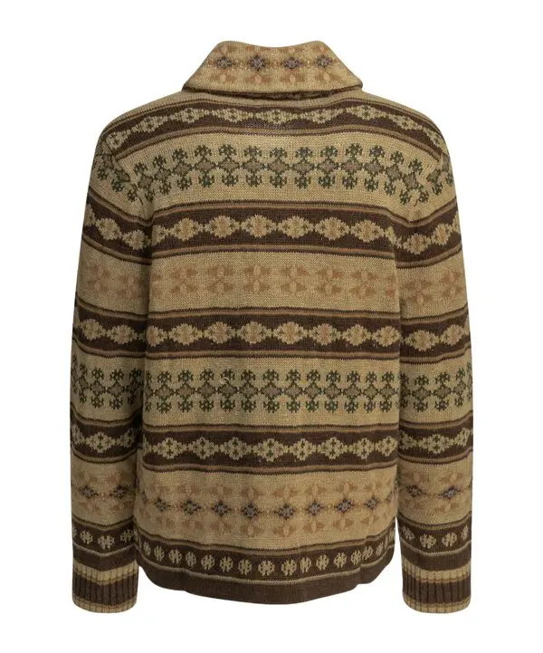 Ralph Lauren Patterned Shawl Collar Cardigan