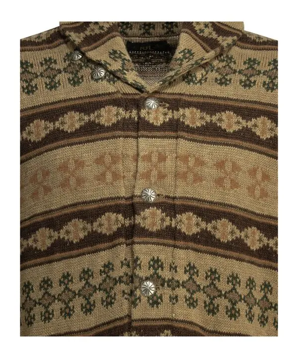 Ralph Lauren Patterned Shawl Collar Cardigan