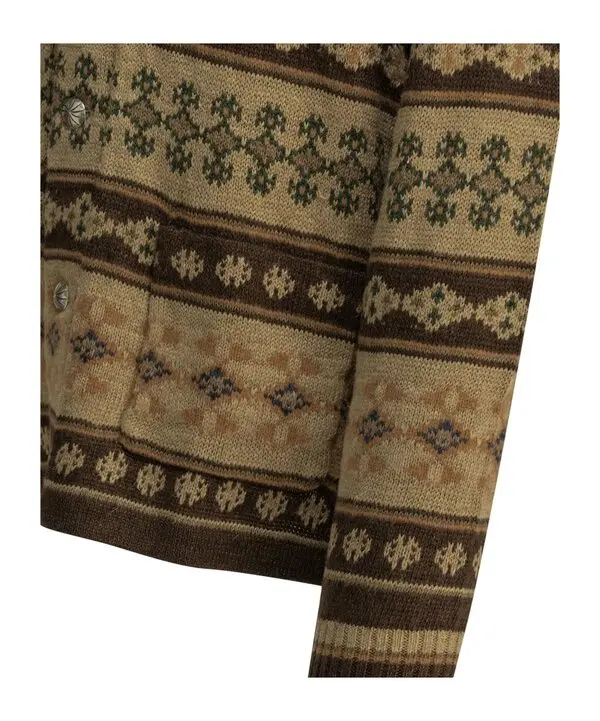 Ralph Lauren Patterned Shawl Collar Cardigan