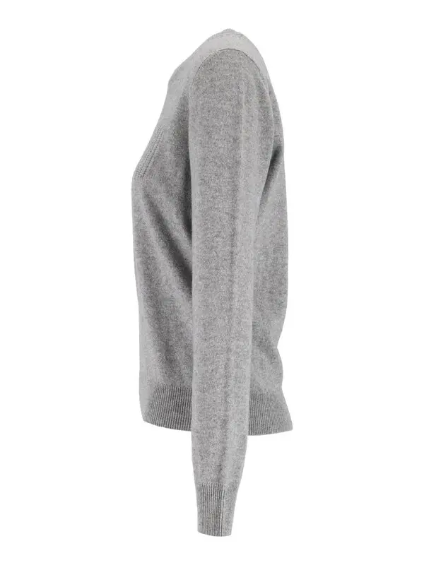 Peserico Crew-neck Long-sleeve Knit Top