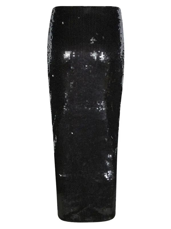 ROTATE BY BIRGER CHRISTENSEN Pleated Sequin Skirt