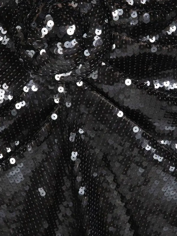 ROTATE BY BIRGER CHRISTENSEN Pleated Sequin Skirt