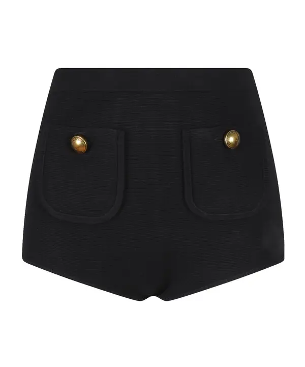 Elisabetta Franchi Gem-button Knit Shorts