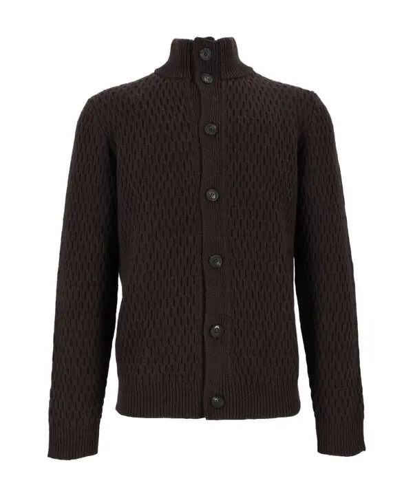 Peserico Button-up Knit Top