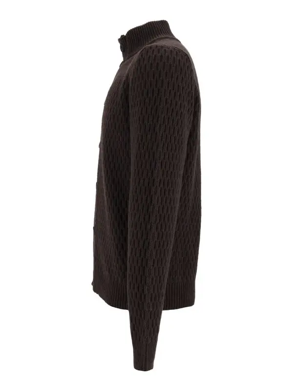 Peserico Button-up Knit Top