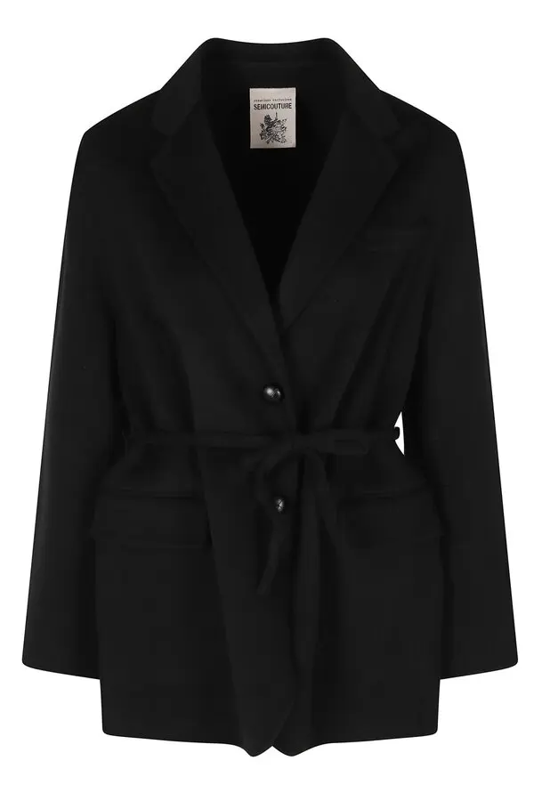 SEMICOUTURE Belted Wool Coat
