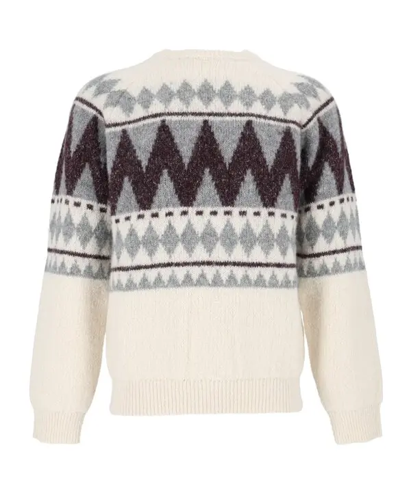 Peserico Jacquard Patterned Knit Sweater
