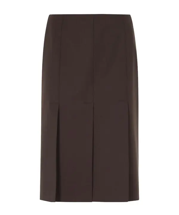 Seventy Pleated Skirt - Coffee