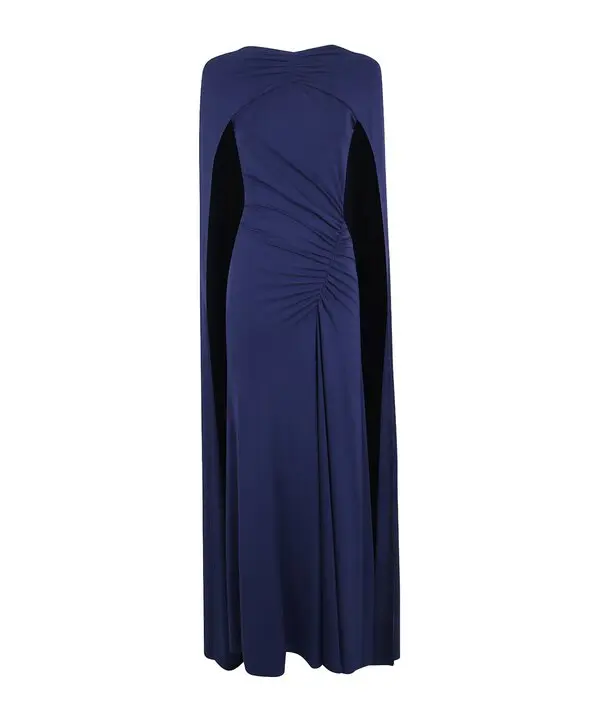 Simkhai Ruched Cape Gown