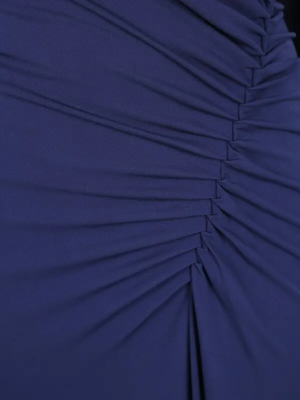 Simkhai Ruched Cape Gown