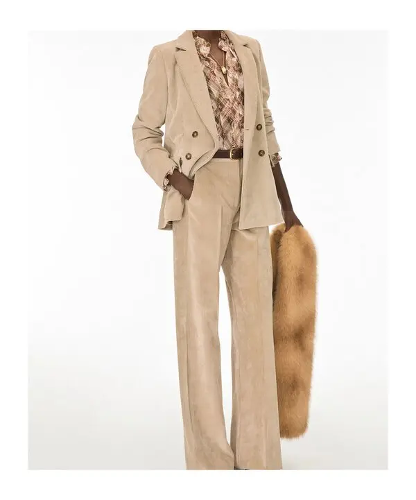 IBLUES Straight-leg Ribbed Trousers