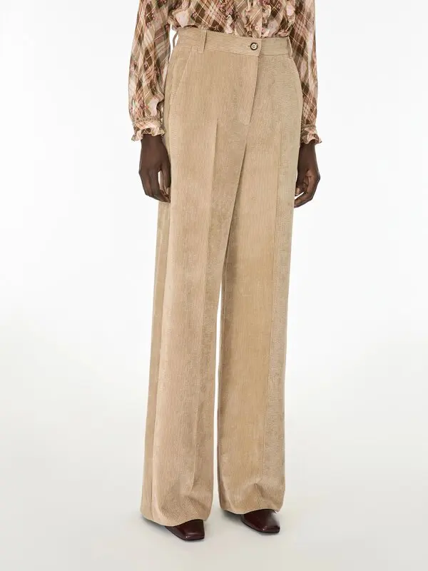 IBLUES Straight-leg Ribbed Trousers