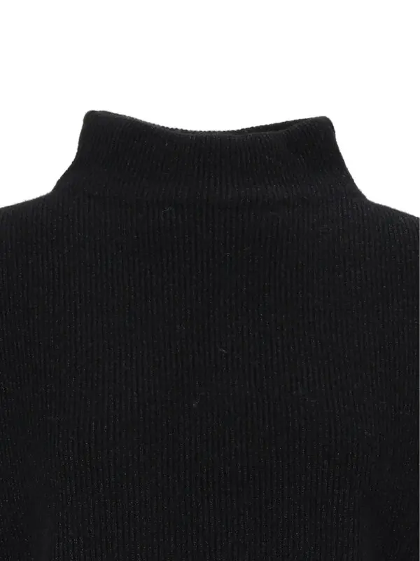 Peserico High-neck Sleeveless Jumper - Black