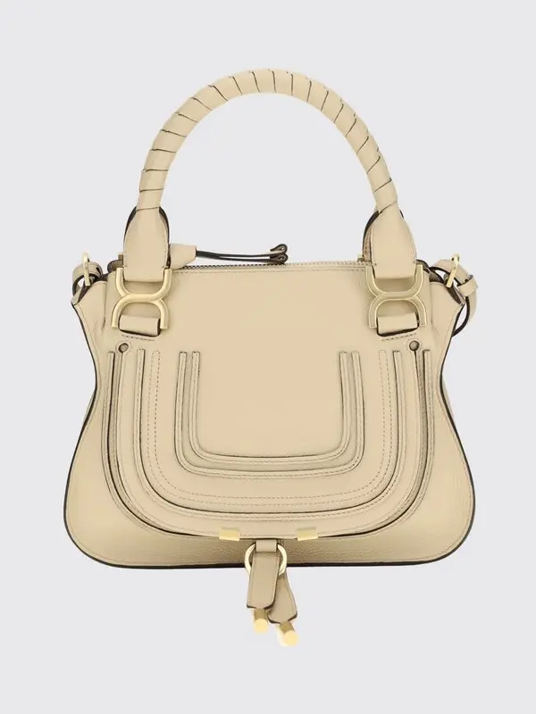 Chloé Marcie Shoulder Bag - Beige