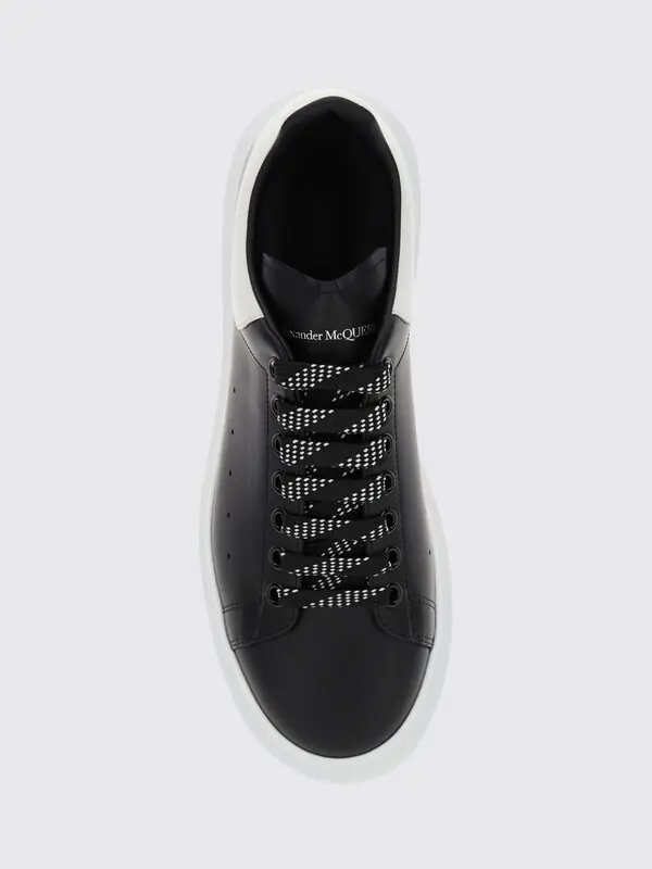 Alexander McQueen Oversize Calf Leather Sneakers With Suede Insert And Chunky Sole
