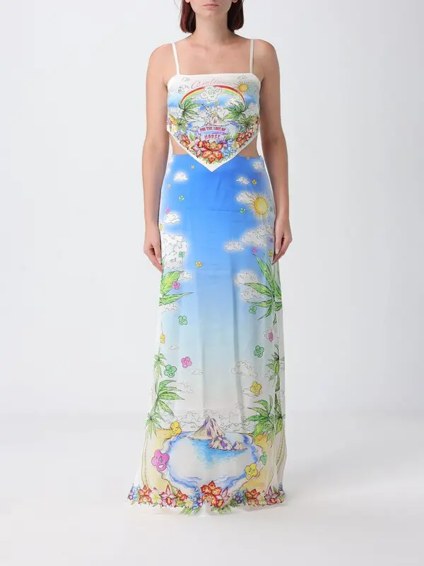 Casablanca Printed Midi Dress