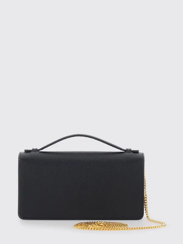 Valentino Garavani Vlogo Signature Mini Bag In Calfskin Leather With Chain Strap