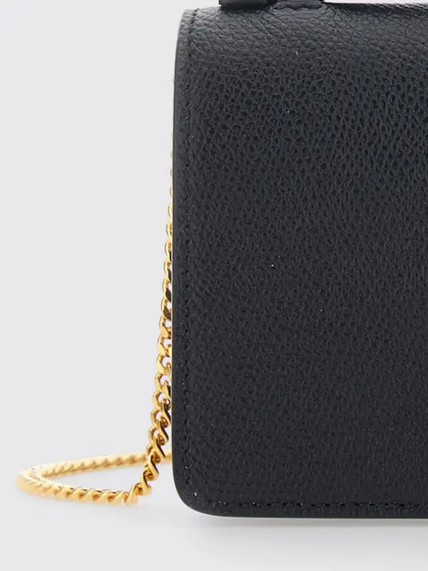 Valentino Garavani Vlogo Signature Mini Bag In Calfskin Leather With Chain Strap
