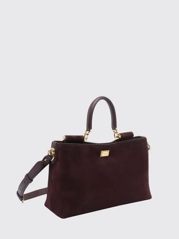 Dolce & Gabbana Vittoria Calf Leather Handbag - Red