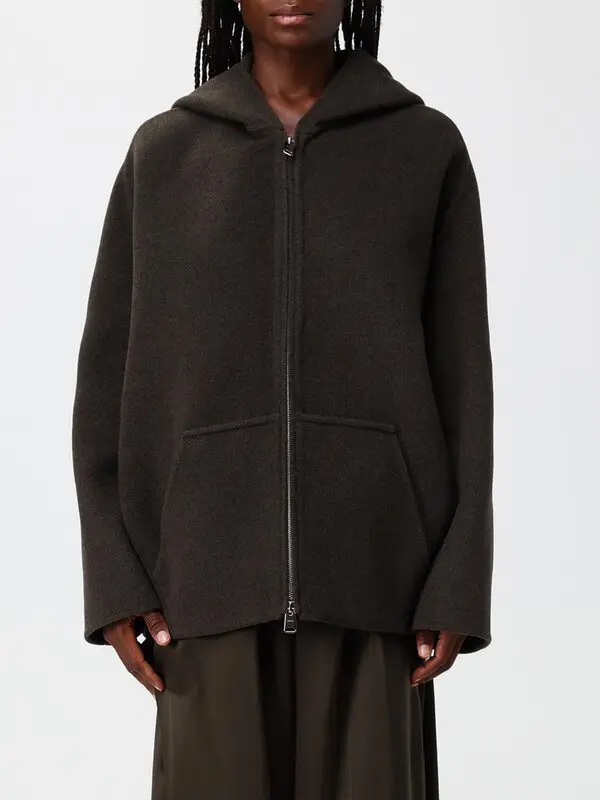 Khaite Short Wool Hooded Coat
