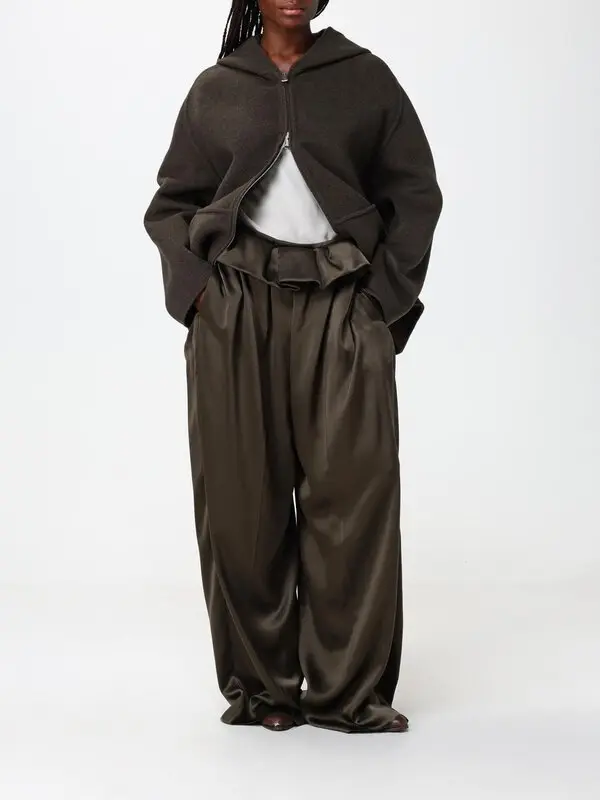 Khaite Short Wool Hooded Coat