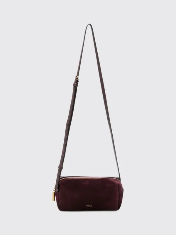 Khaite Mini Kye Suede Crossbody Bag - Burgundy