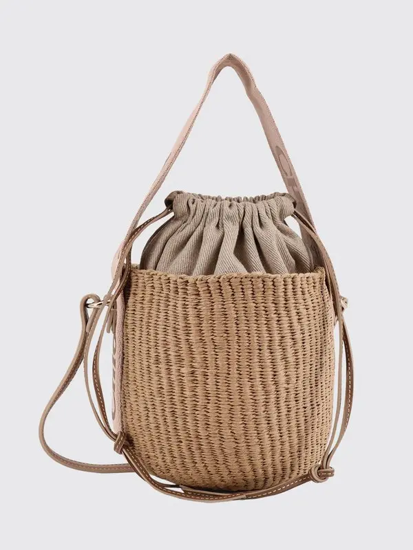 Chloé Woven Shoulder Bag - Beige