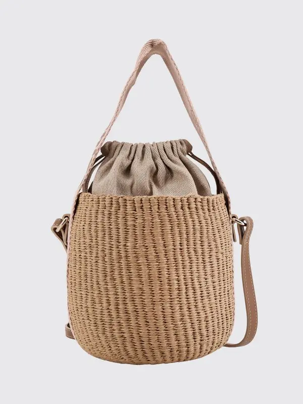 Chloé Woody Mini Bucket Bag - Beige