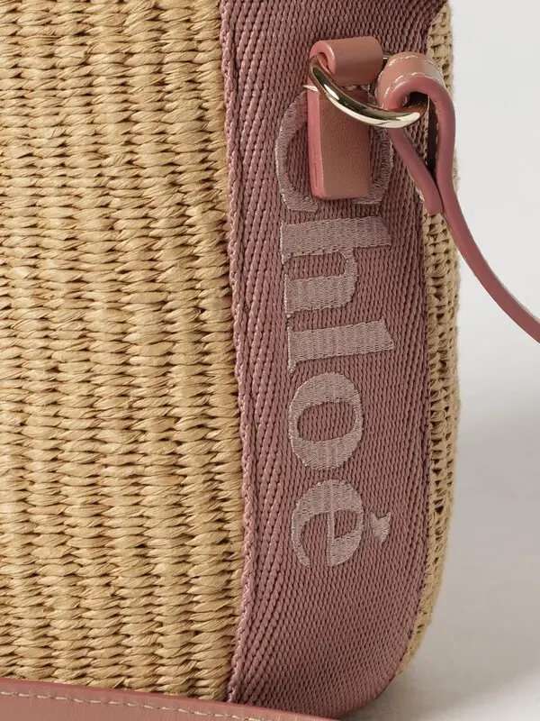 Chloé Woven Shoulder Bag - Brown