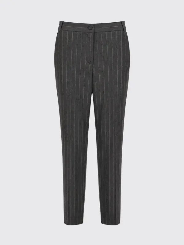 Pinko Pinstriped Slim Fit Wool Blend Chino Trousers