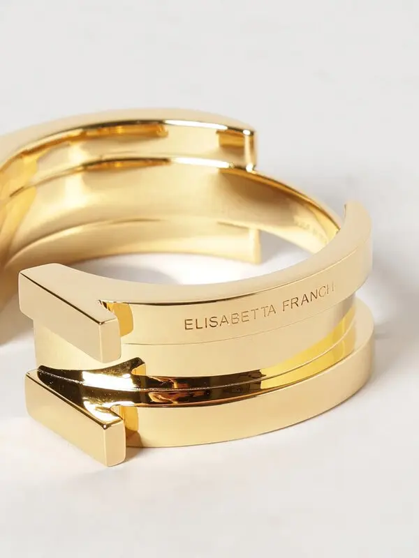 Elisabetta Franchi Logo Engraved Bangle