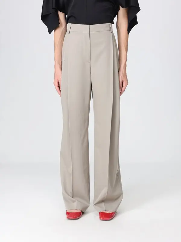 Stella McCartney High-waisted Wool Palazzo Trousers With Pleats