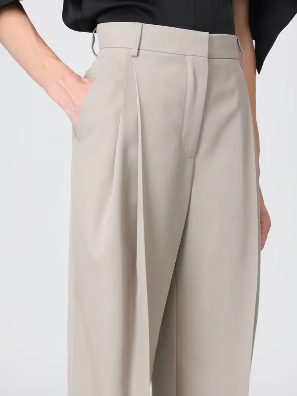 Stella McCartney High-waisted Wool Palazzo Trousers With Pleats