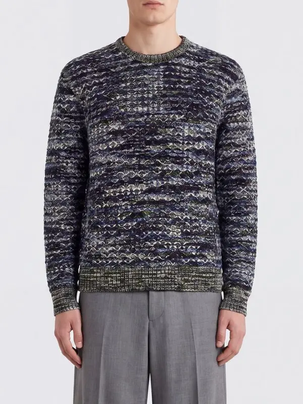 Missoni Abstract Pattern Wool Blend Crewneck Jumper