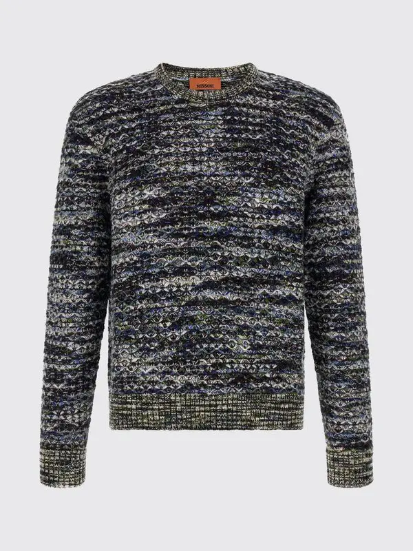 Missoni Abstract Pattern Wool Blend Crewneck Jumper