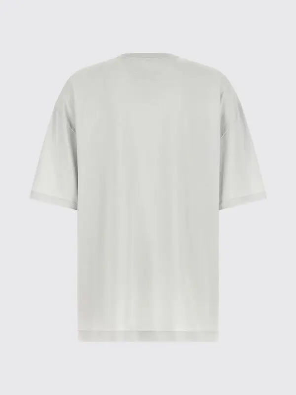 MAISON MARGIELA Relaxed Fit Cotton T-shirt With Numeric Logo - Grey