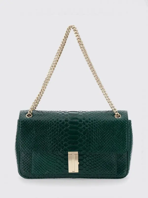 TOM FORD Python-print Calfskin Shoulder Bag With Sliding Chain Handle - Green