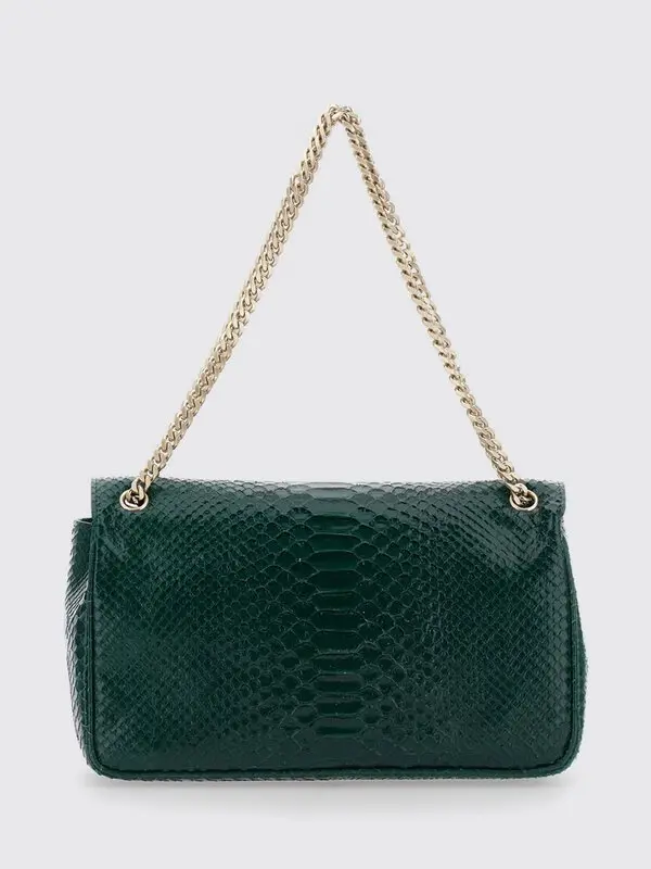 TOM FORD Python-print Calfskin Shoulder Bag With Sliding Chain Handle - Green