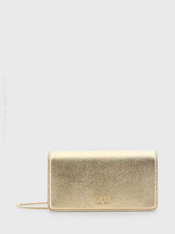 Valentino Garavani Vlogo Signature Mini Bag With Rhinestones - Gold