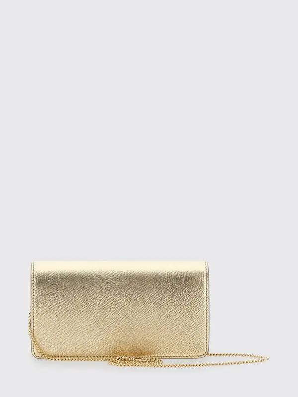 Valentino Garavani Vlogo Signature Mini Bag With Rhinestones - Gold