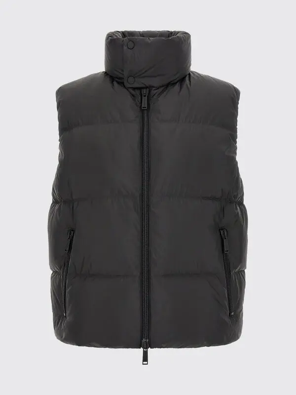 Dsquared2 Slim Fit Padded Nylon Gilet With High Neck And Logo