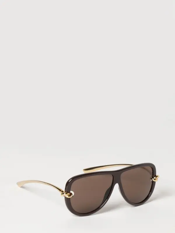 Bottega Veneta Knot Aviator Sunglasses In Metal And Acetate