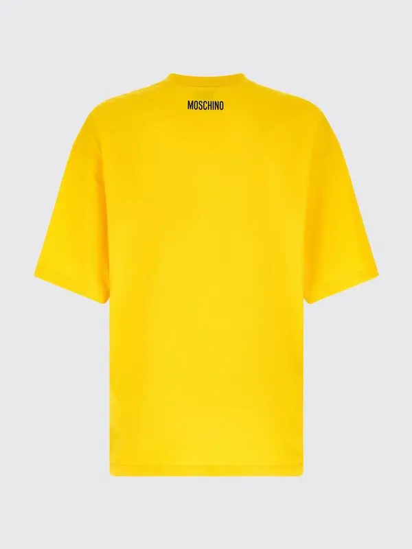 Moschino Relaxed Fit Cotton T-shirt With Graphic Print - Yellow