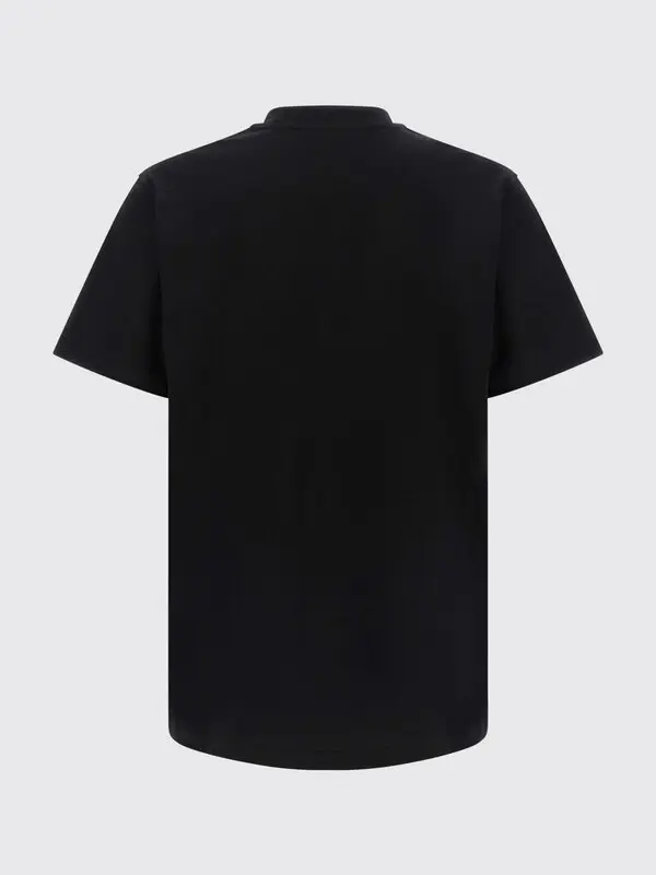 Moschino Graphic Print Cotton T-shirt With Dropped Shoulders - Black