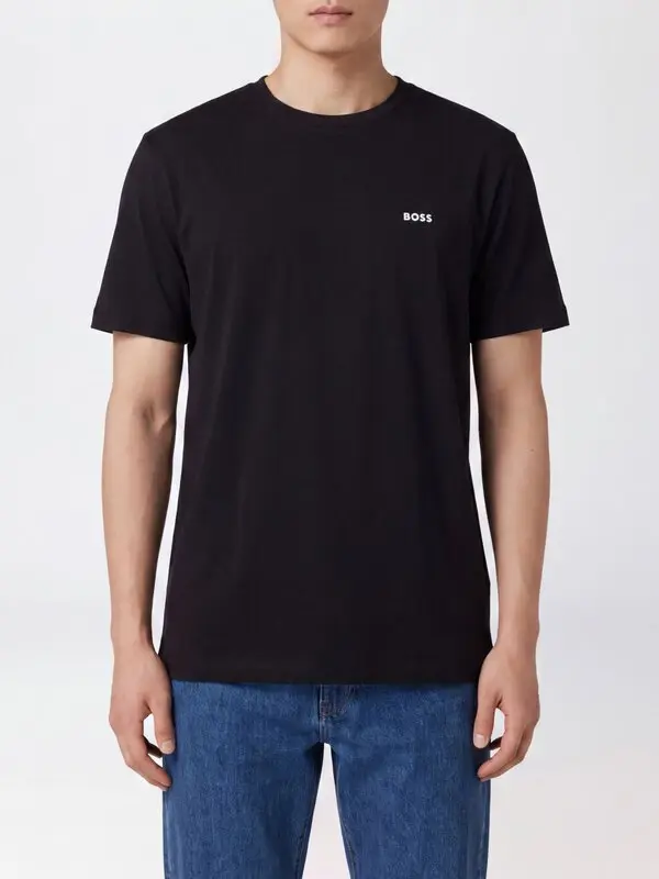 BOSS Set Of Three Cotton Logo T-shirts - Black