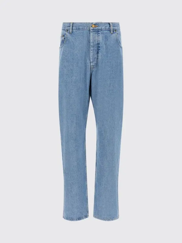 Thom Browne Straight Fit Cotton Denim Jeans