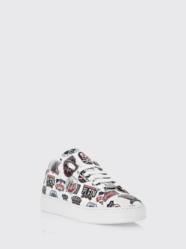 Philipp Plein Leather Sneakers - White