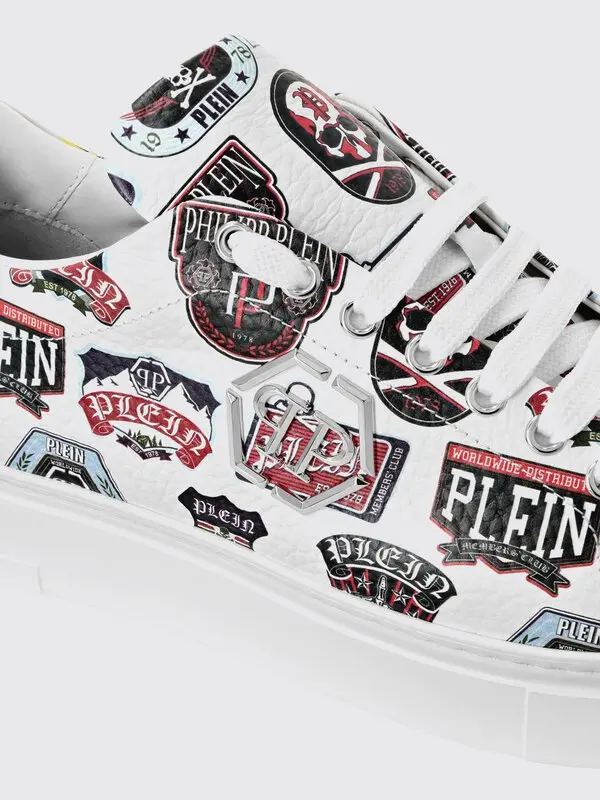 Philipp Plein Leather Sneakers - White