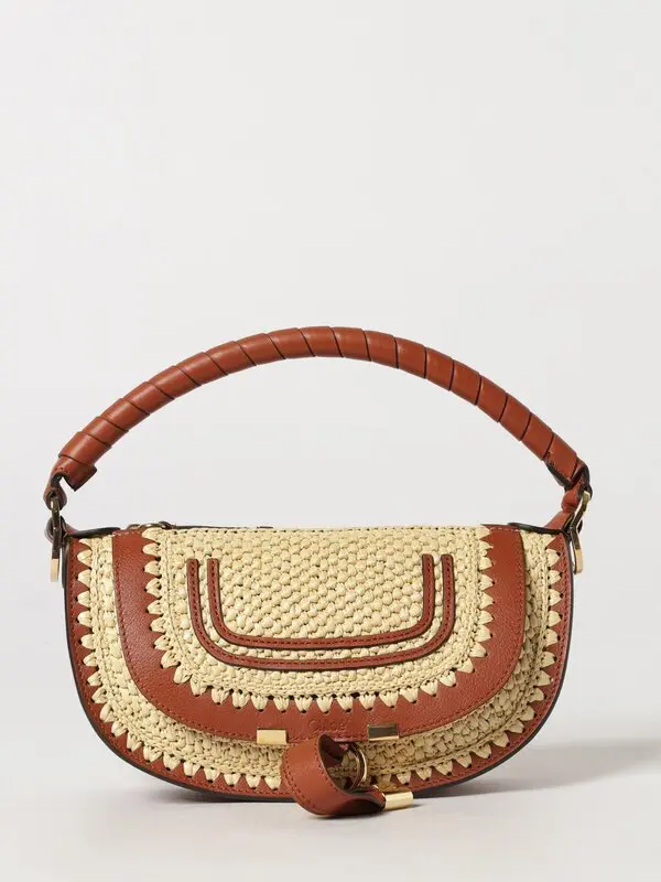 Chloé Woody Medium Tote Bag - Beige